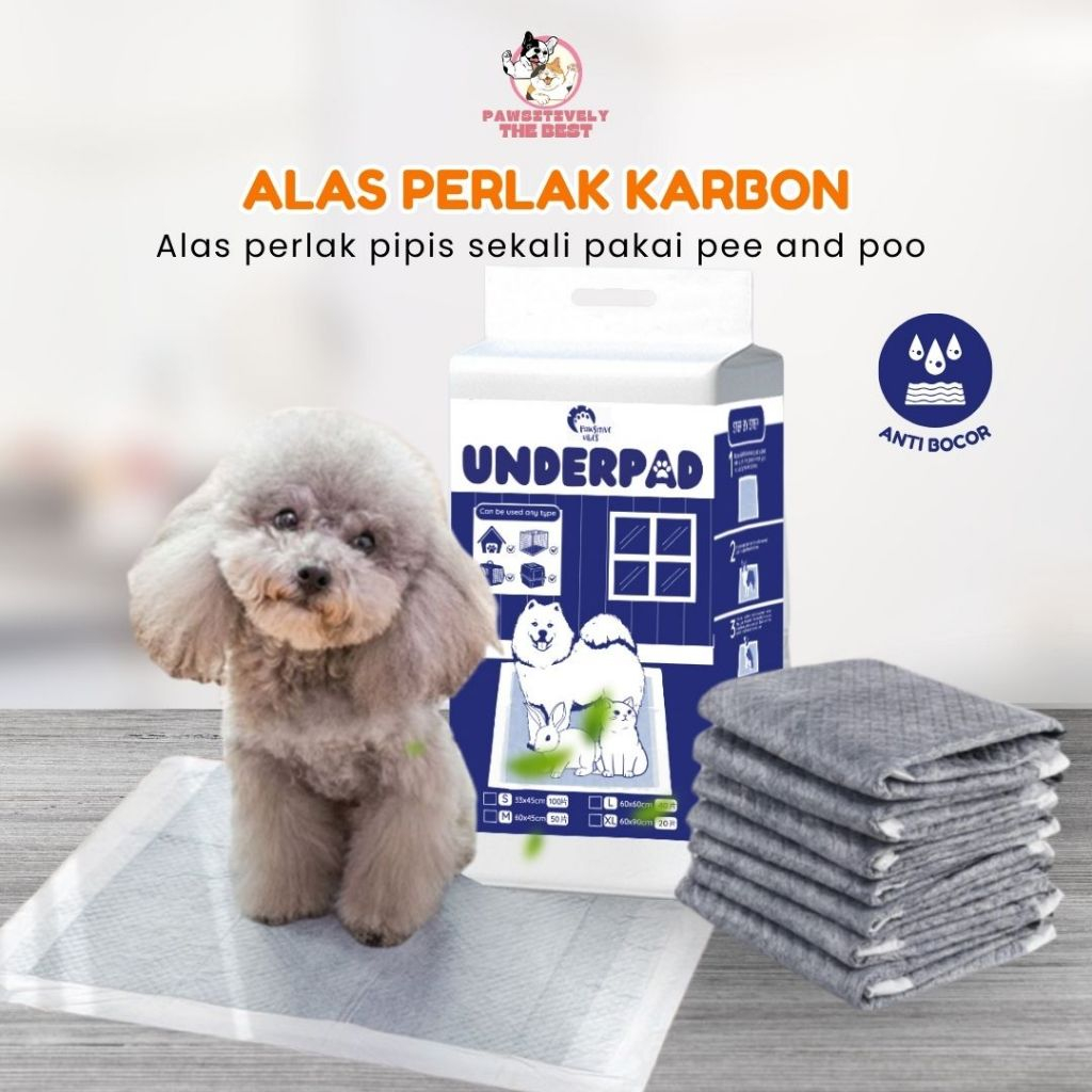 Jual Alas Perlak Karbon Pee and Poo Anjing Kucing - DOG CATS TRAINING ...
