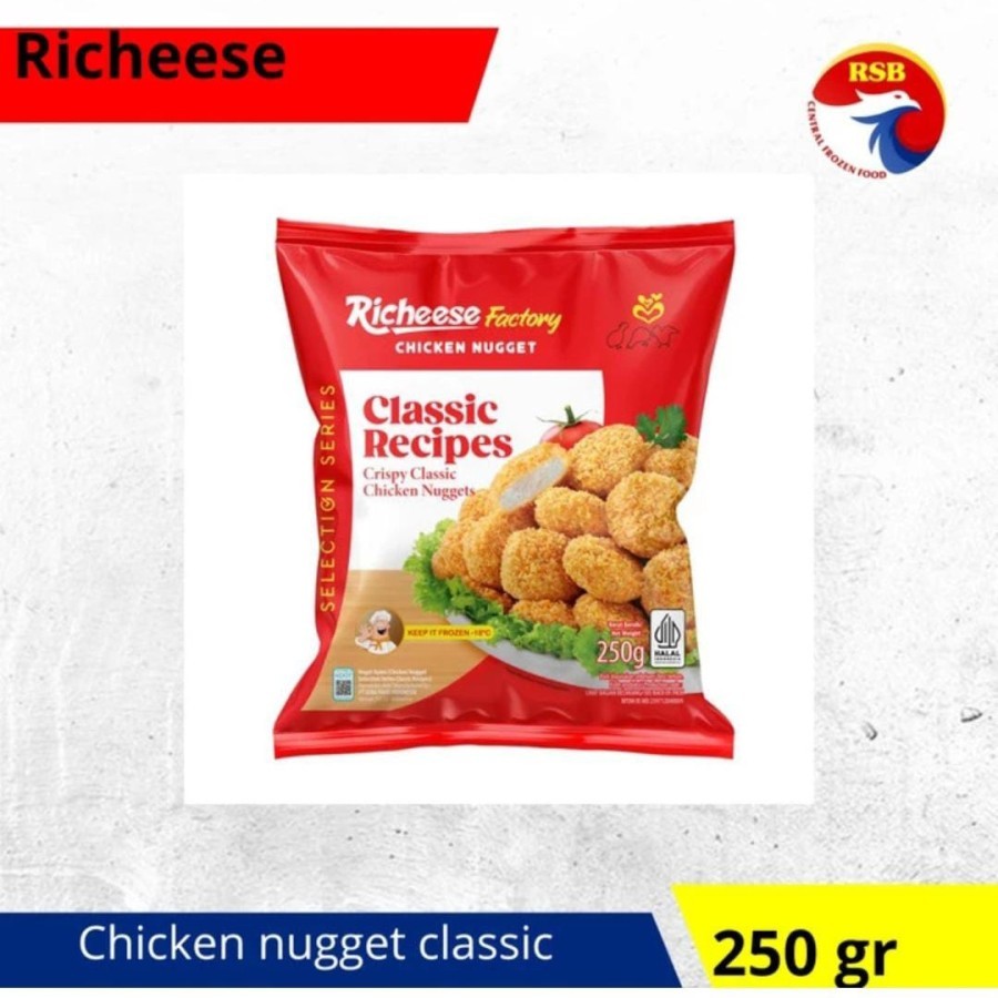 Jual Richeese chicken nugget classic 250 gr | Shopee Indonesia