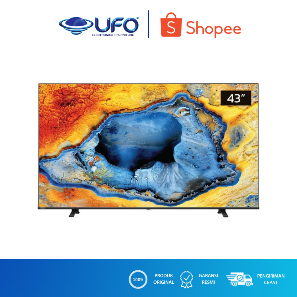 Jual TOSHIBA 43C350NP LED GOOGLE TV 4K UHD 43 INCH | Shopee Indonesia