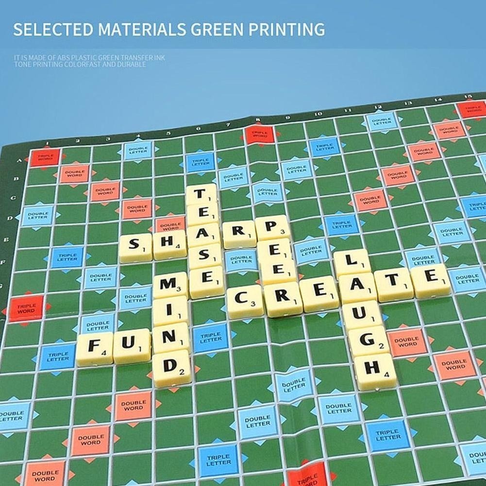 Jual Permainan Papan Scrabble Permainan Teka-Teki Silang untuk Anak ...