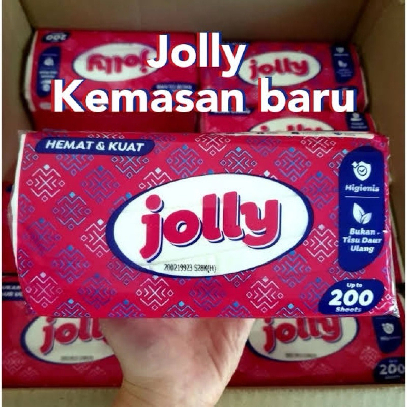 Jual TISSUE JOLLY 200 SHEET KEMASAN BARU | TISU JOLLY BUKAN TISU DAUR ...