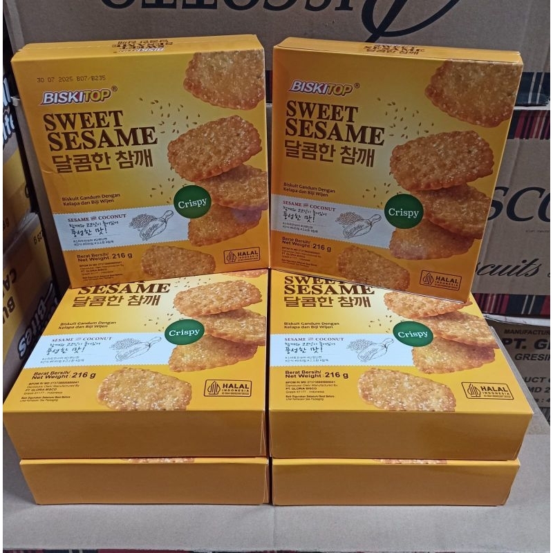 Jual Biskitop Sweet Sesame box 216 gr | Shopee Indonesia