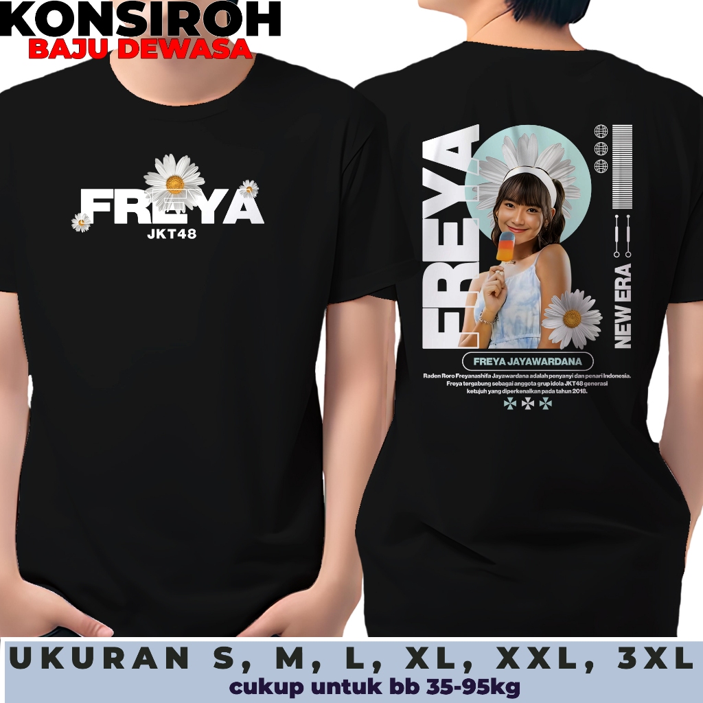 Jual KAOS DEWASA - KAOS MY OSHI FREYA JKT48 NEW ERA - T-SHIRT MY OSHI MEMBER JKT48 - BAJU ...