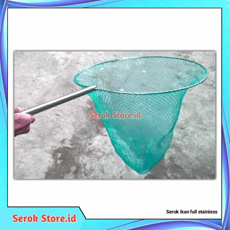 Jual jaring serokan full stainless siap pakai / serok ikan banyak ...