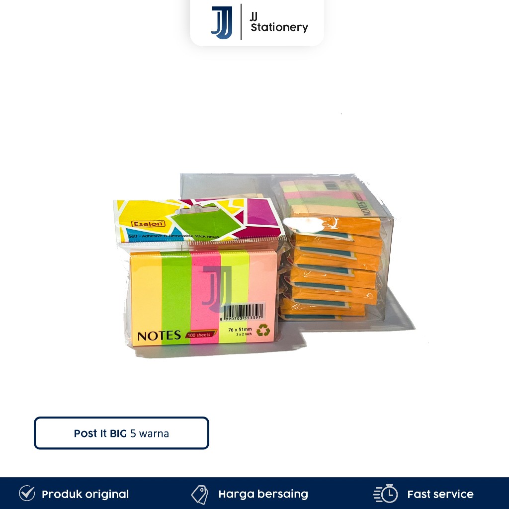 Jual [1 Pcs] Sticky Notes Penanda Pembatas Index Kertas Eselon 76mm x ...