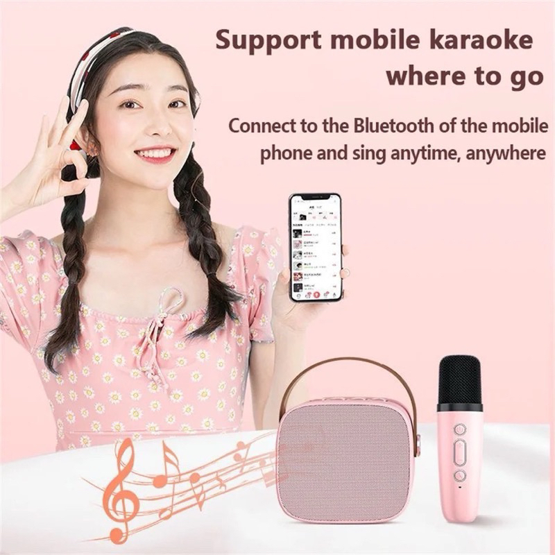 Jual Karaoke Mini Speaker Microphone Karaoke Premium Set Speaker ...