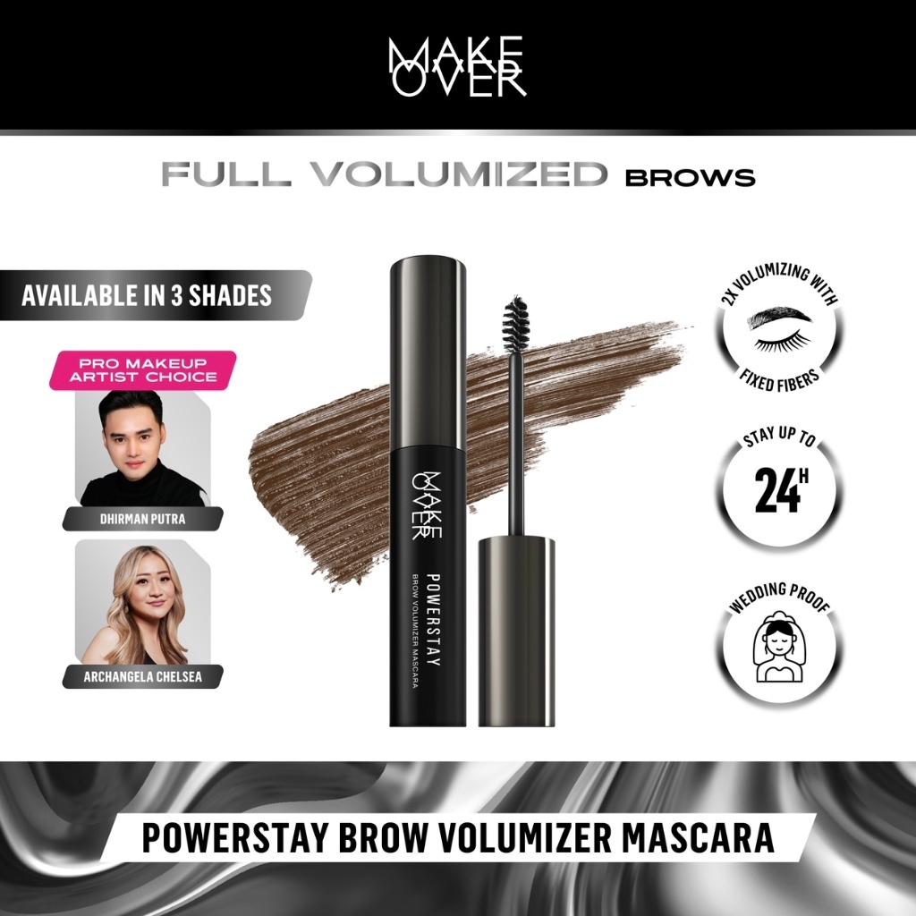Jual MAKE OVER Powerstay Brow Volumizer Mascara | Maskara 5g | 24H ...