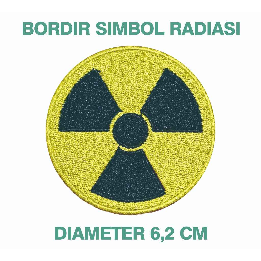Jual BORDIR LOGO RADIASI / RADIOLOGI / SIMBOL RADIASI / Patch / BET ...