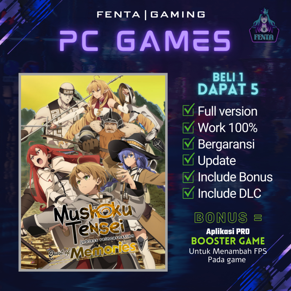 Jual MUSHOKU TENSEI JOBLESS REINCARNATION QUEST OF MEMORIES - GAME PC ...