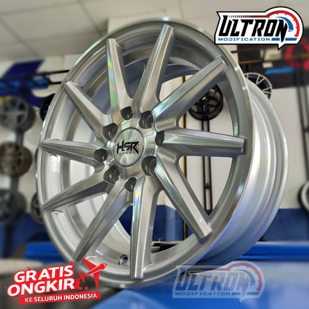 Jual Velg Mobil Racing R15 Hsr Tsukuba Baut 8x100-114,3 Sigra Lancer ...