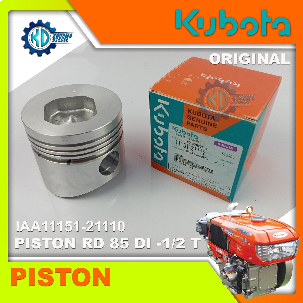 Jual PISTON RD 85 DI - 1/2 T - SEKER KUBOTA DIESEL - SPAREPART KUBOTA - ORIGINAL - TERLENGKAP ...