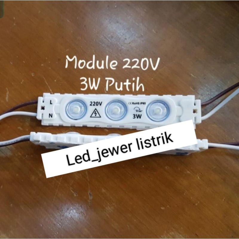 Jual LED Module PUTIH AC 220V Power 3watt Cahaya PUTIH / 6500K Kuning ...