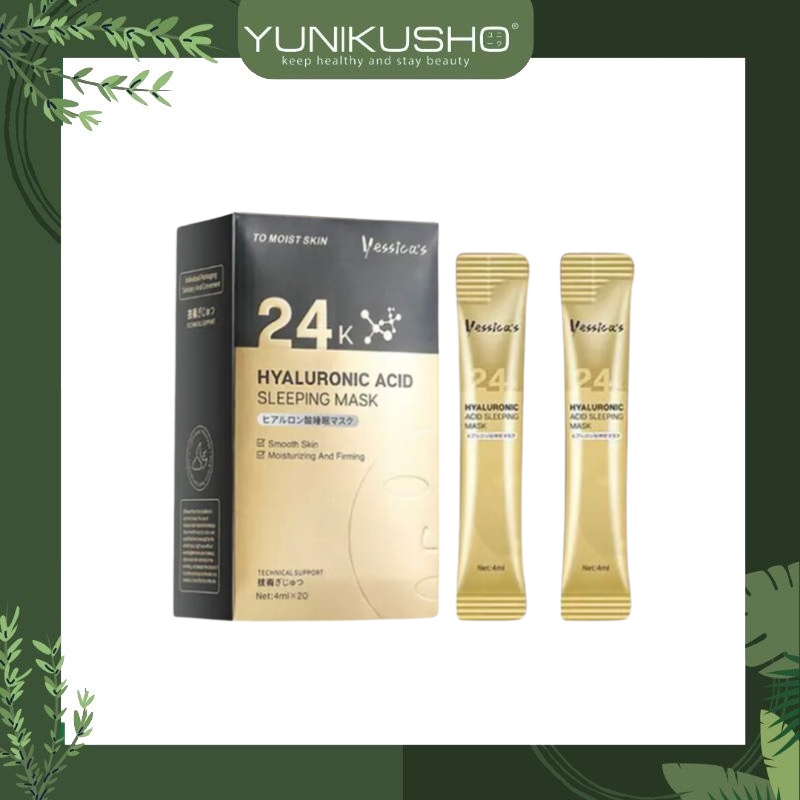 Jual YESSICA'S 24K Leave On Sleeping Mask Sachet Box Isi 20 pcs 40 ml ...