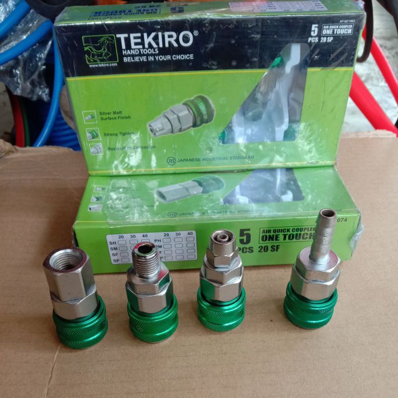 Jual TEKIRO Air Quick Coupler One Touch Alat Konektor Selang Angin Sambungan Selang | Shopee ...