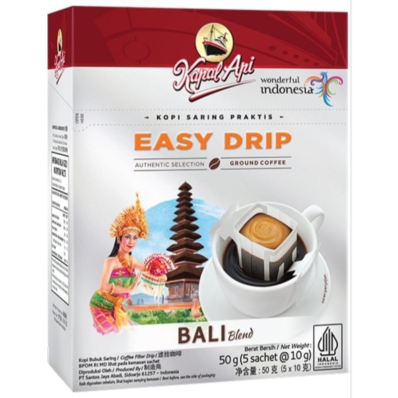 Jual KAPAL API Easy Drip per box -- Toraja / Flores Manggarai / Brazil ...