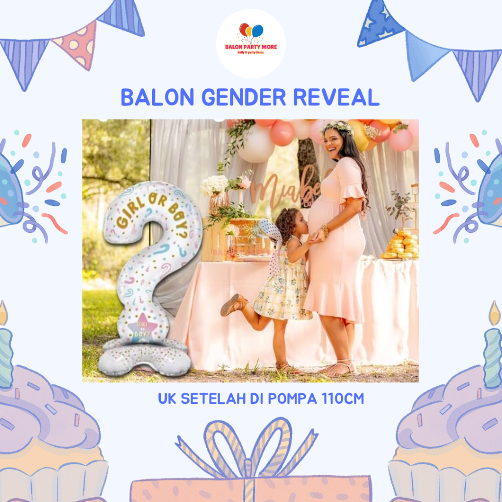 Jual Tanda Tanya Balon Foil Tema Baby Shower / Balon baby shower ...