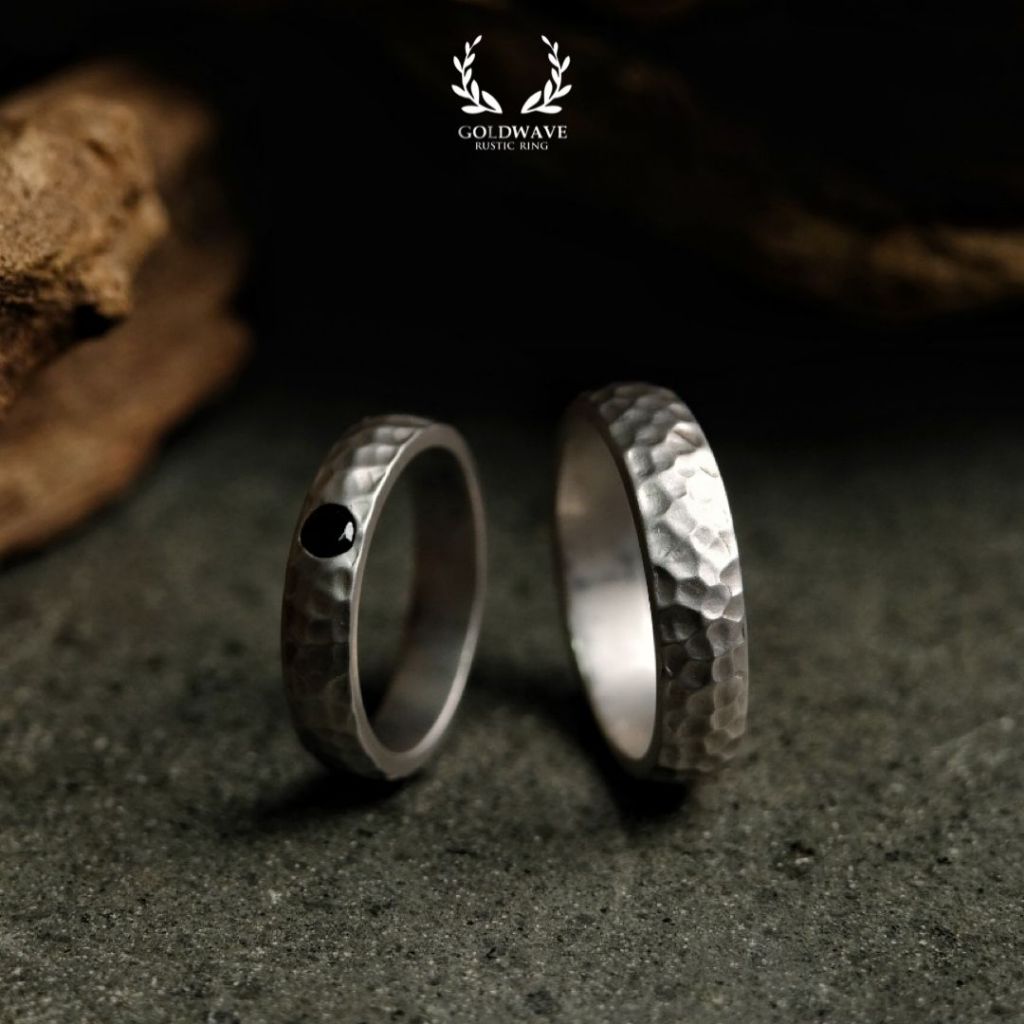 Jual Cincin Kawin Rustic Perak Silver Goldwave Rustic Ring | Shopee ...