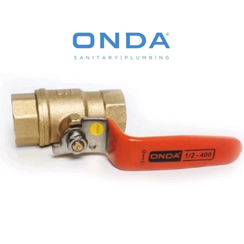 Jual ONDA Brass Ball Valve Stop Kran Kuningan 1/2 Inch | Shopee Indonesia