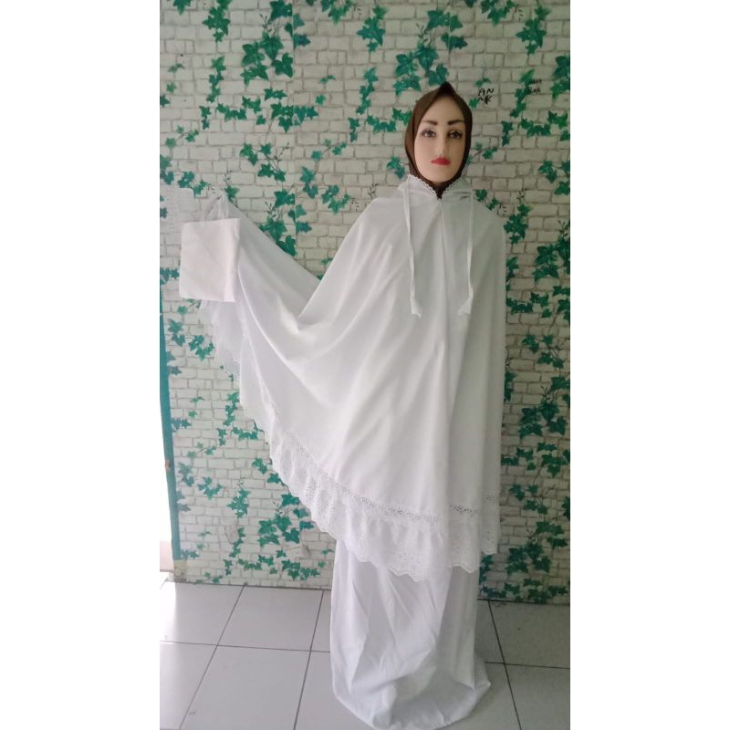 Jual Mukena Santri || Mukena Putih Polos | Shopee Indonesia
