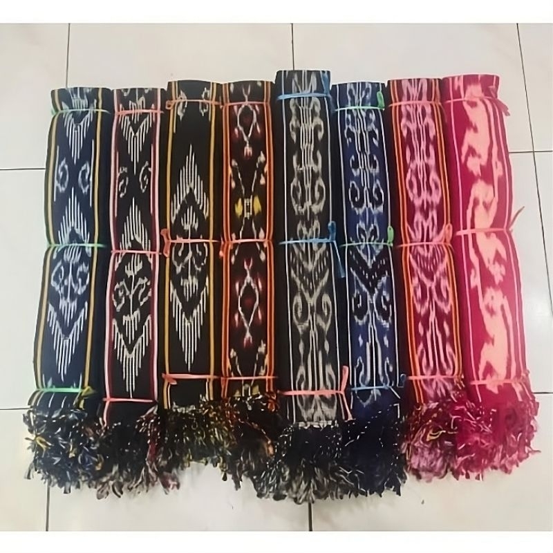Jual ikat tenun kepala terlengkap - ikat dayak kalimantan ikat tenun ...