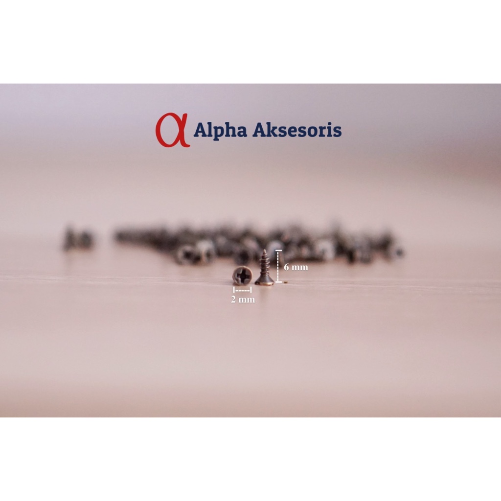 Jual Sekrup baut mini ukuran 2x6 mm untuk semua produk kami per pack ...