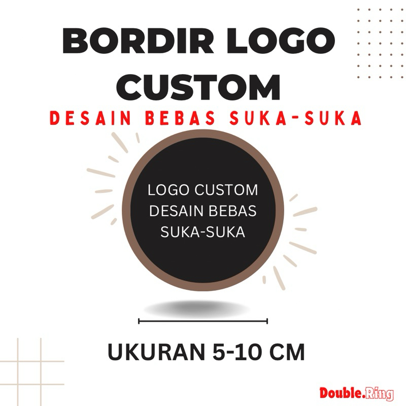 Jual Bordir Logo Custom | Patch Nama Komunitas, Sekolah, Anime, Emblem ...