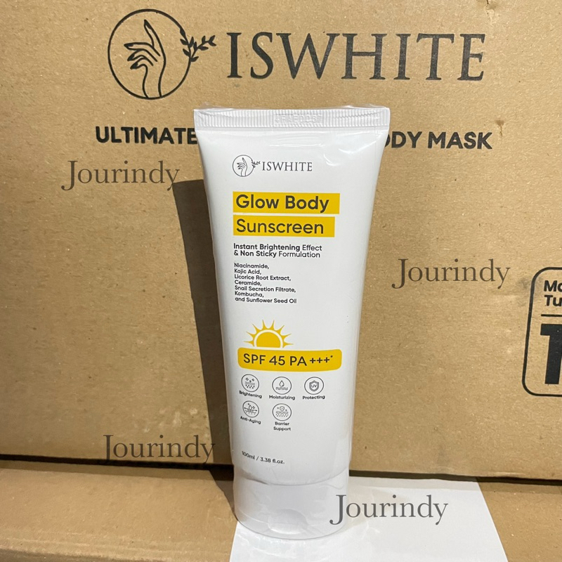 Jual ISWHITE Glow Body Sunscreen SPF 45 PA +++ | Shopee Indonesia
