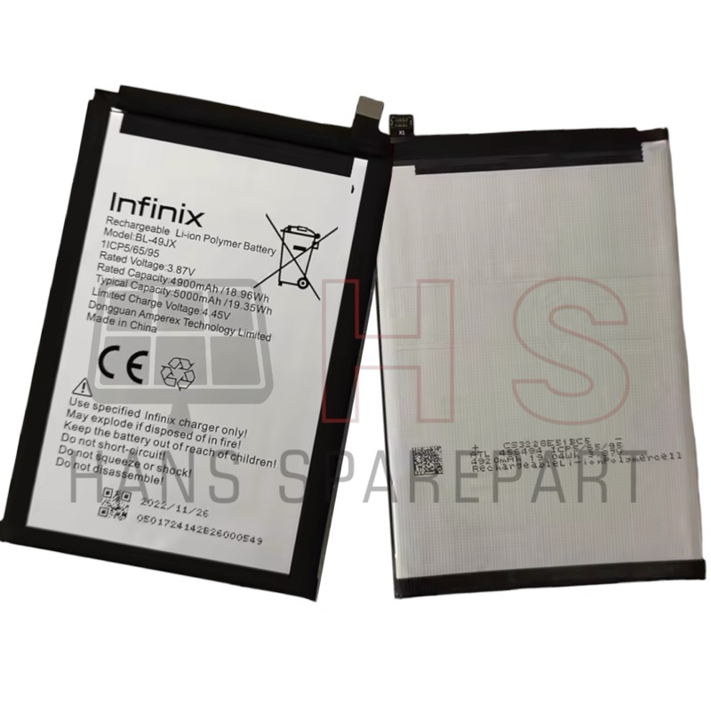 Jual BL-49JX BATERAI INFINIX NOTE 10 PRO / X695, X695D - ORIGINAL ...