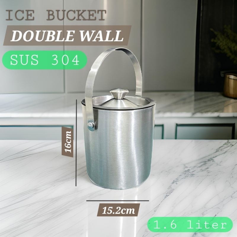 Jual Ice Bucket - Tempat Es Batu Stainless Double Wall (00142.01540 ...