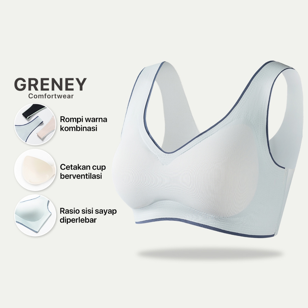 Jual GRENEY-Gbras- Bra Rompi Warna Kombinasi Pakaian Dalam Push Up Bra ...
