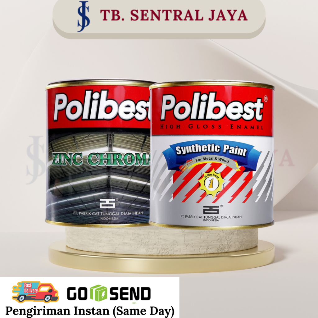 Jual Polibest Cat Kayu & Besi 800g/Polibest Zinc Chromate/Polibest Cat ...