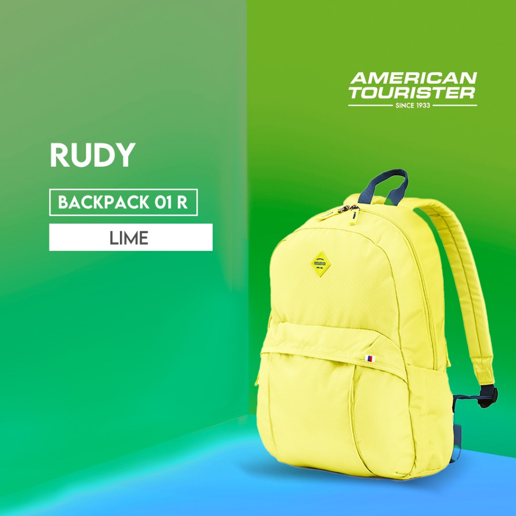 Jual American Tourister Rudy Backpack 02 ASR – Lime | Shopee Indonesia