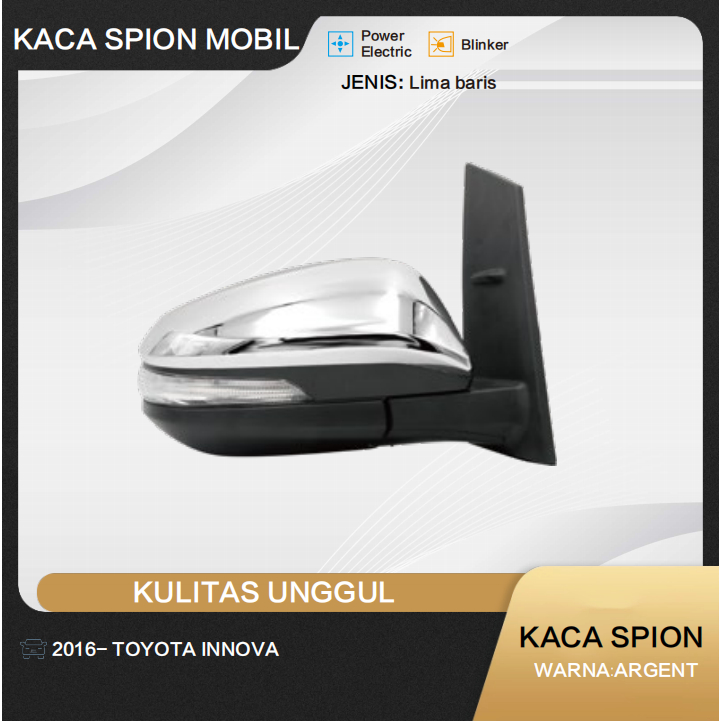 Jual Kaca spion pembalik mobil TOYOTA INNOVA Reborn 2016 2017 2018 2019 ...
