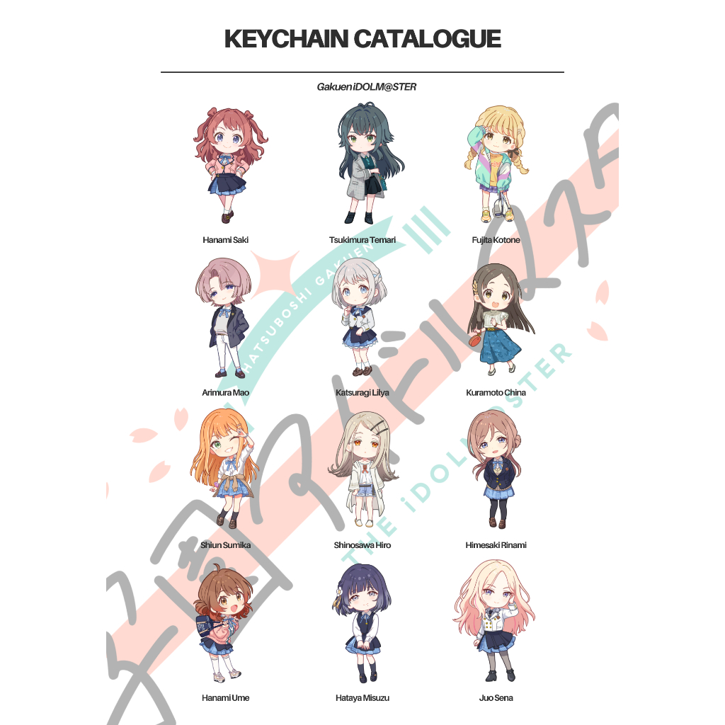Jual Keychain Keychain Gakuen Idolmaster - Gakumas - Chibi in Game ...