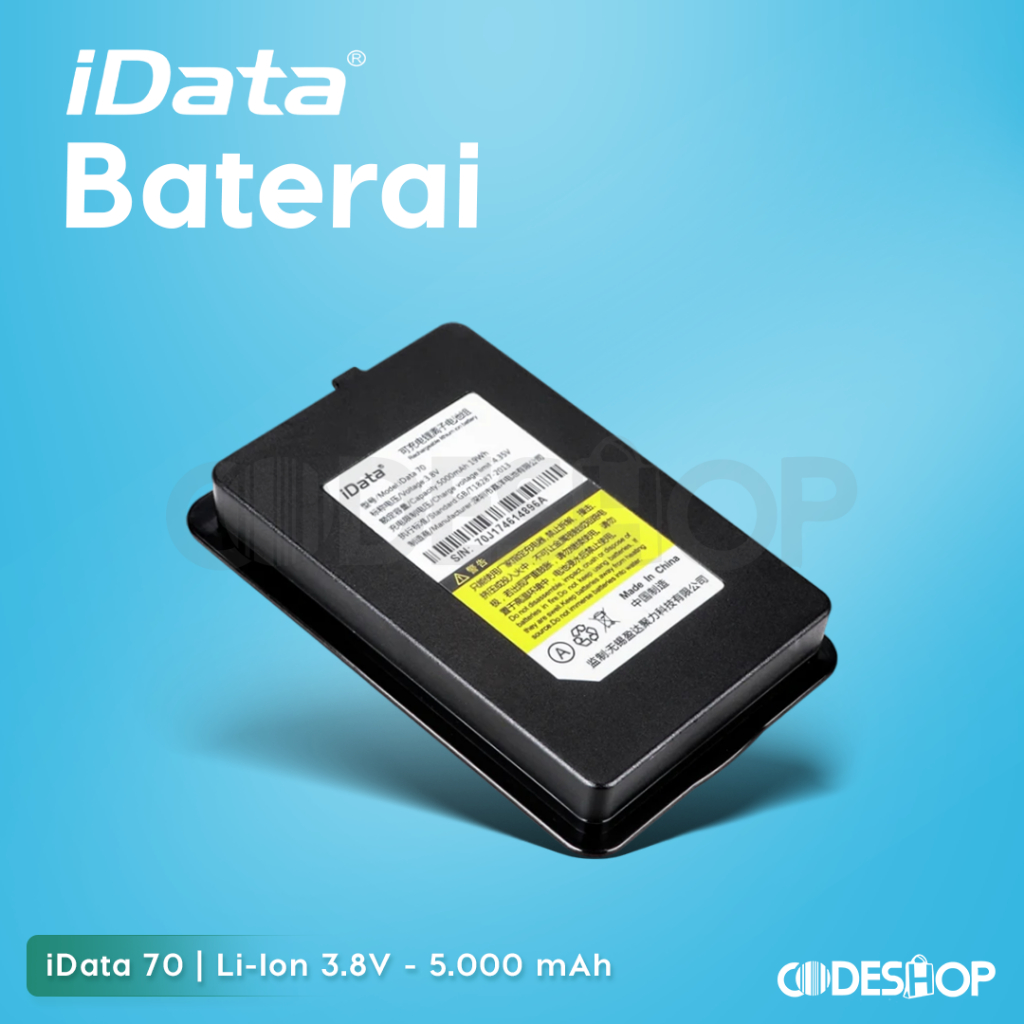 Jual Battery iData 70 Mobile Scanner PDT PDA Baterai Original Sparepart ...