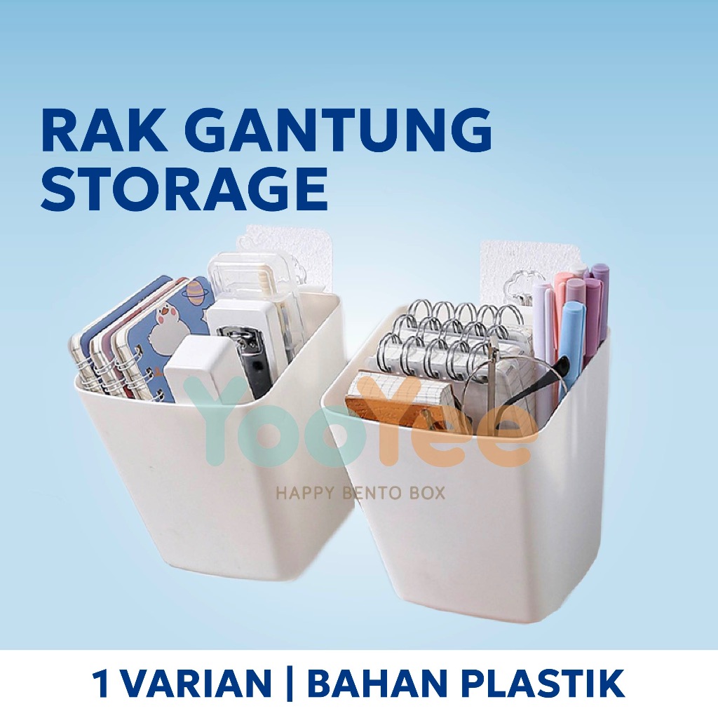 Jual Rak Gantung Meja Belajar / Keranjang Storage Tempel Dinding ...
