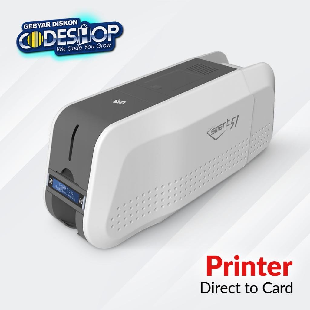 Jual SMART 51D Printer ID Card Dual Side 300 dpi USB Cetak Kartu PVC ...