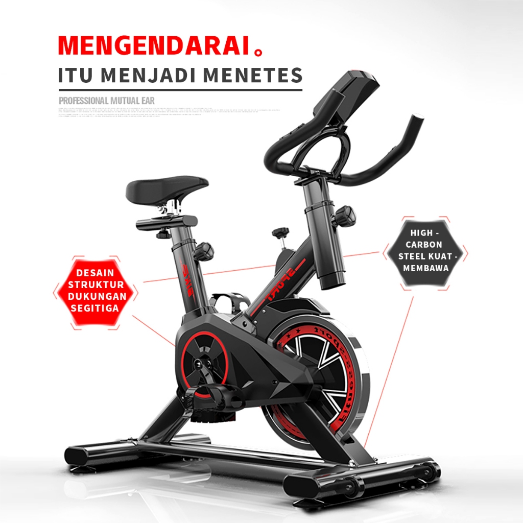 Jual Spinning bike Sepeda statis peralatan fitness dalam ruangan yang ...