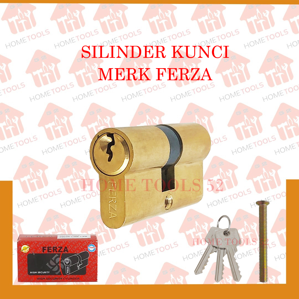 Jual Silinder Kunci Pintu Ferza Silinder Kunci Kuningan Besar 60mm ...