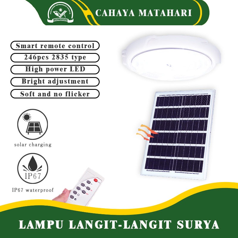 Jual Lampu Tenaga Surya Solar Plafon Rumah Lampu Plafon Minimalis Rumah ...