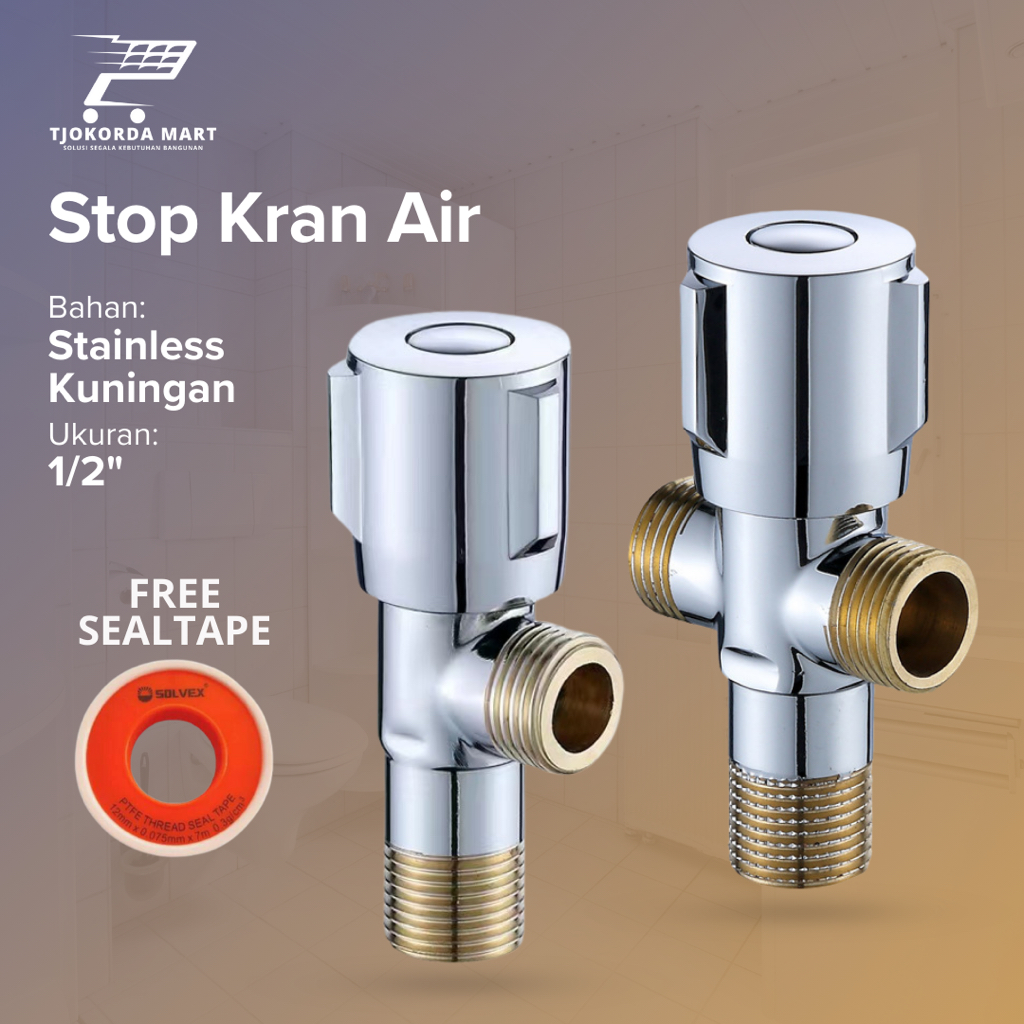 Jual Stop Kran 1/2 inch stop kran shower Closet kran shower Kuningan 1/ ...