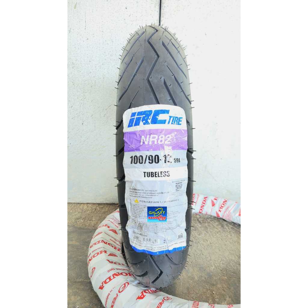 Jual ban irc 100/90-12 ring 12 tubeless ban 100/90-12 ban luar 100/90 ...