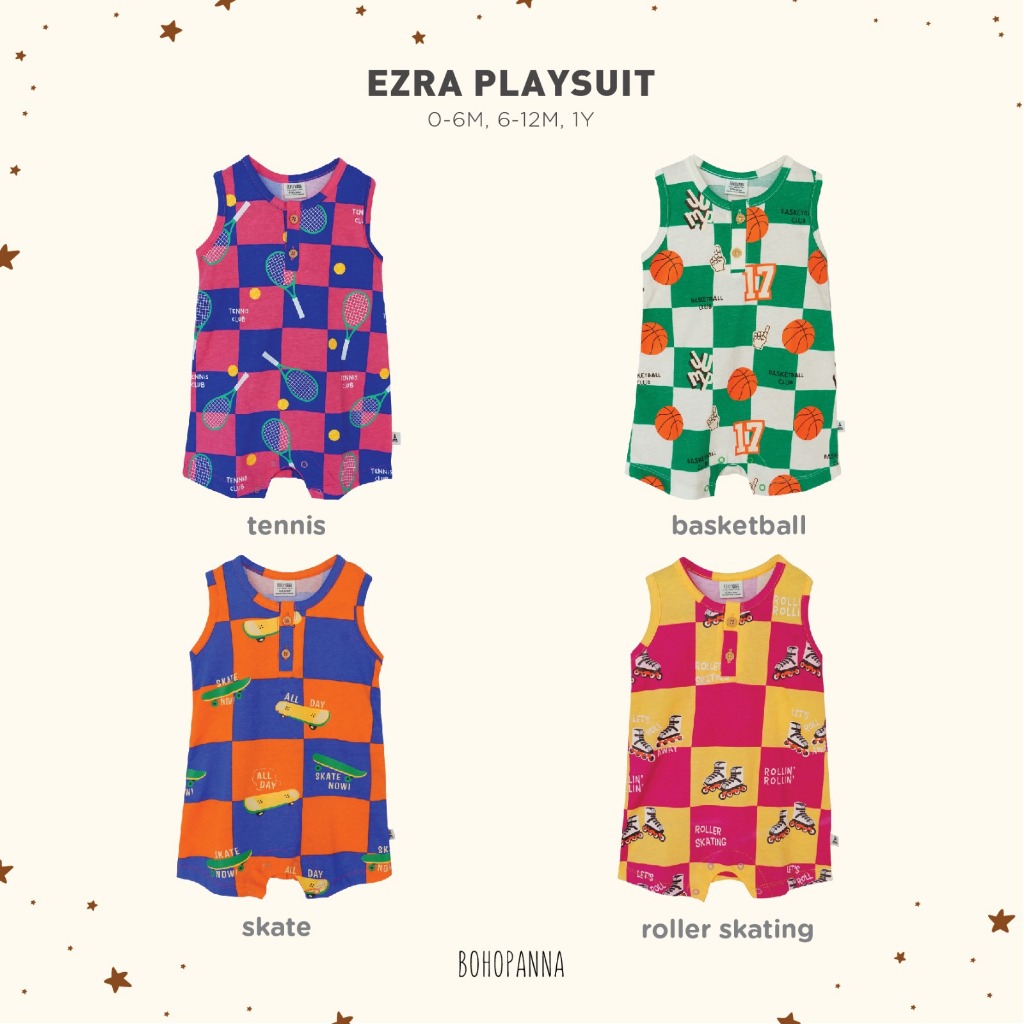 Jual Bohopanna x Sally Piper - Ezra Playsuit Nicko Playsuit / Jumpsuit ...