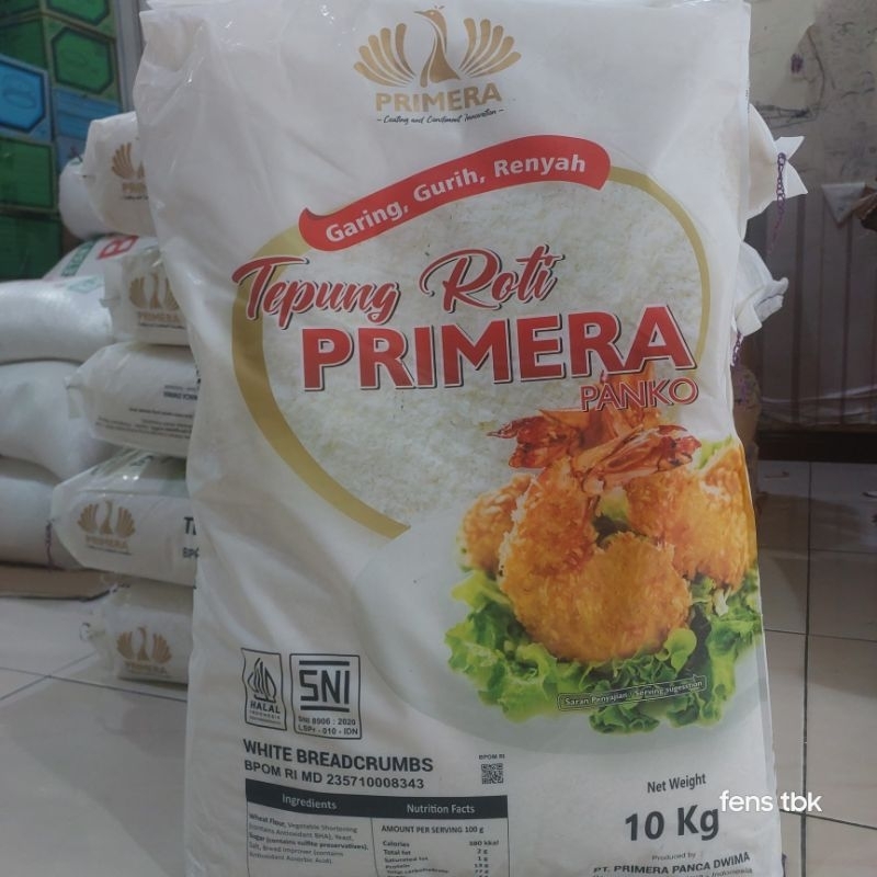 Jual TEPUNG ROTI PRIMERA PANKO PUTIH 10 KG / PANKO WHITE BREADCRUMBS ...