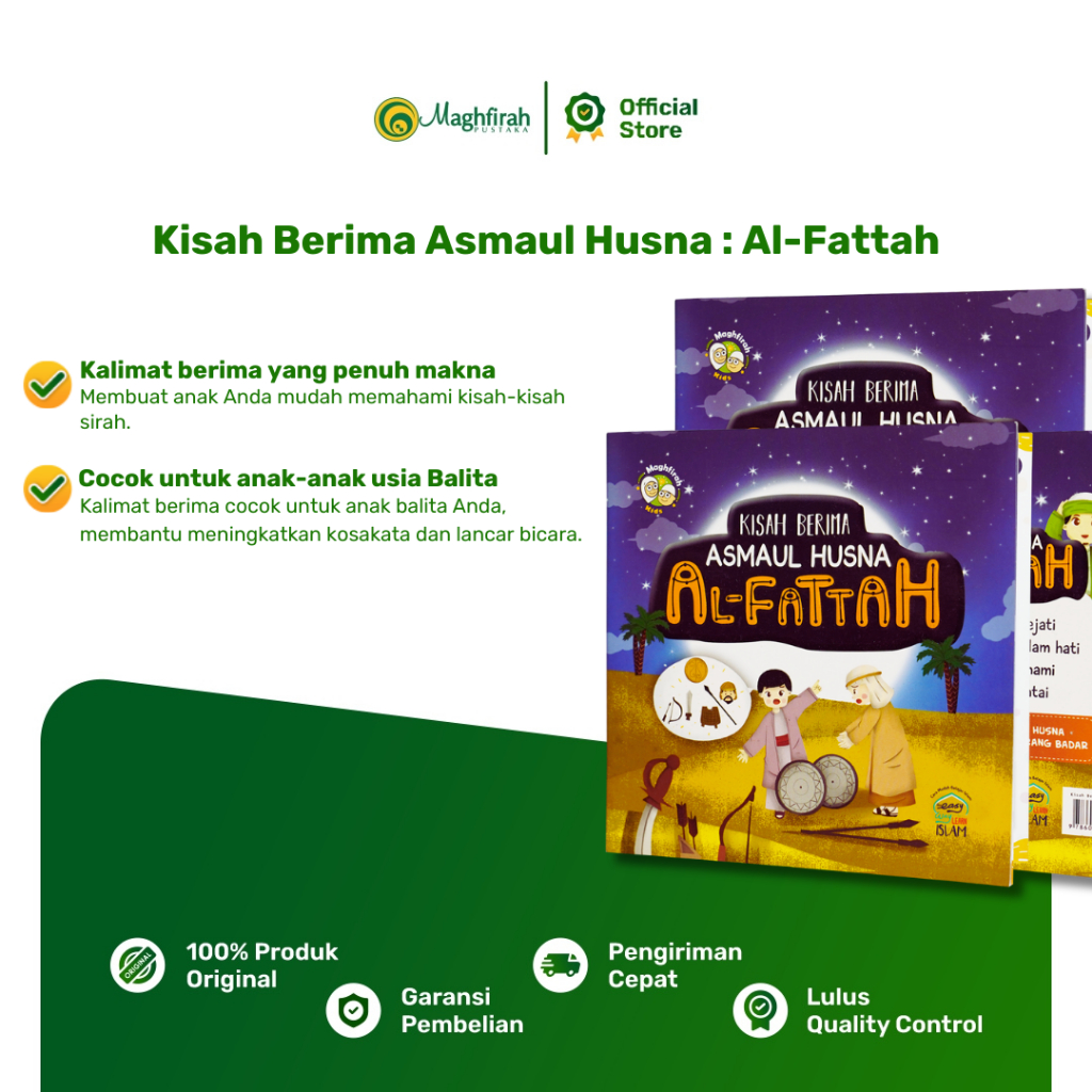 Jual Maghfirah Pustaka Kisah Berima Asmaul Husna - Al-Fattah Buku ...