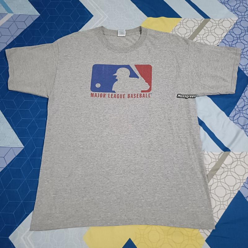 Jual [second] kaos MLB vintage logo box ,XL tag gildan ultra | Shopee ...