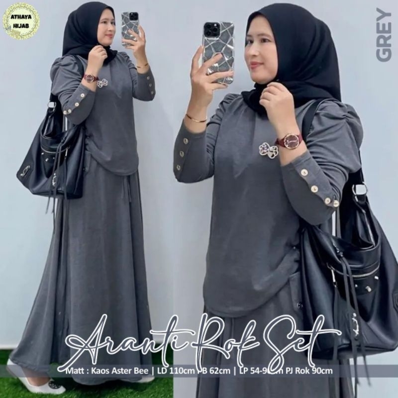 Jual set rok sonia / button one set / brigita set / setelan baju dan ...