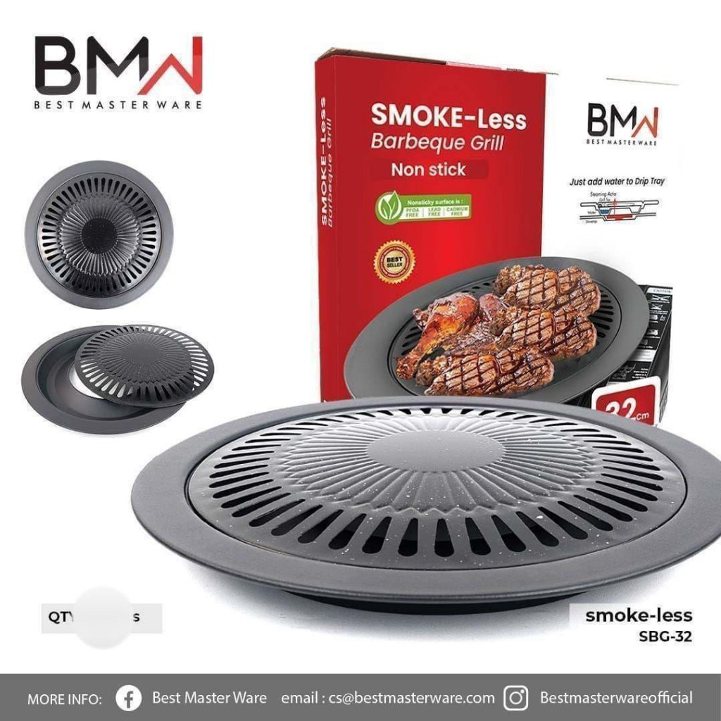 Jual SMOKELESS BBQ GRILL 32 CM BMW | Shopee Indonesia