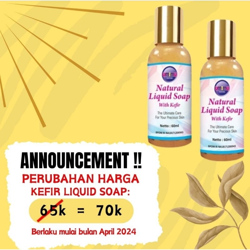 Jual LIQUID SOAP KEFIR UMIMU KEMASAN TERBARU Exp : MEI 2026 SABUN CAIR ...