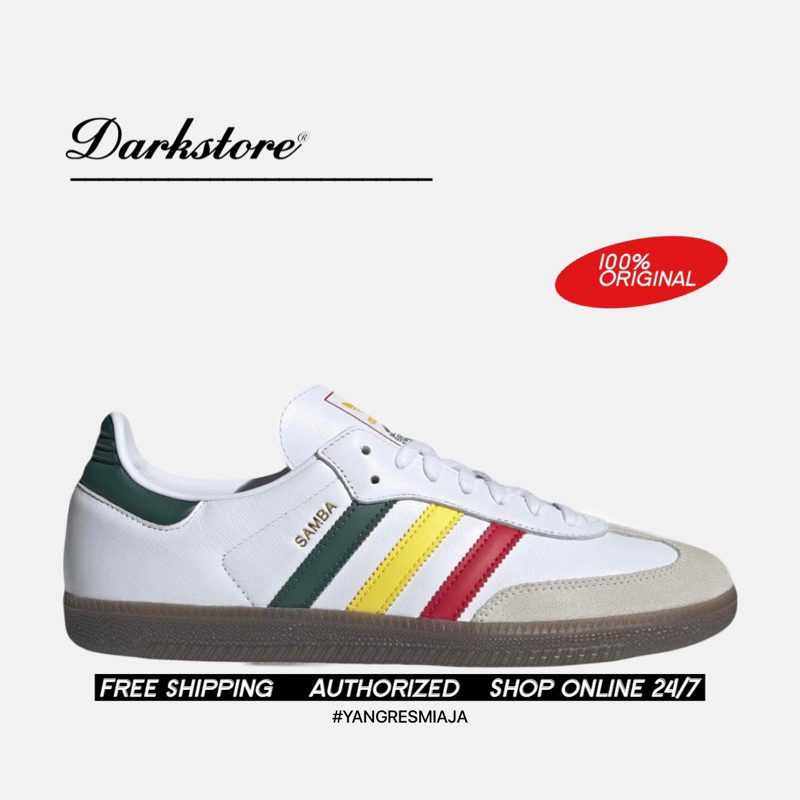 Jual Adidas Samba OG Rasta White 100% Original Resmi | Shopee Indonesia